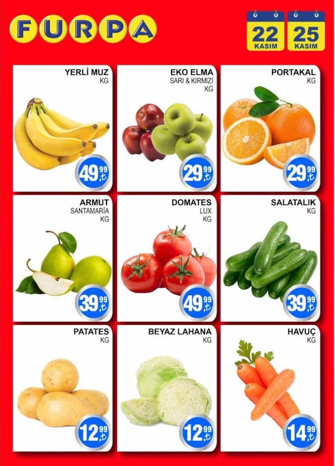 Furpa Market 22 Kasım 2024 Aktüel Kataloğu - İndirim Broşürü | Akakçe ...