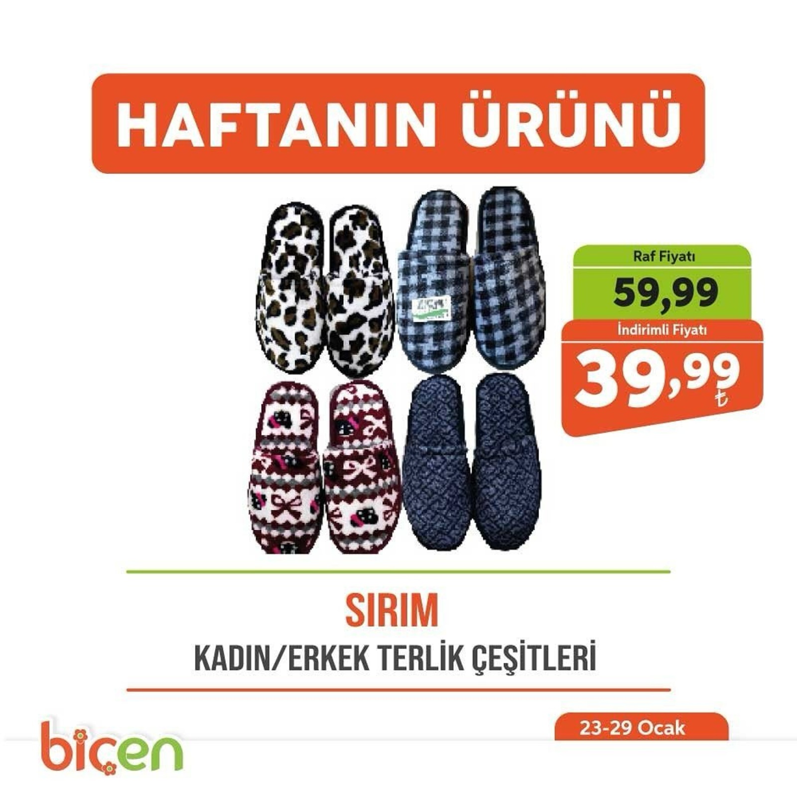 Biçen Market 23 Ocak 2024 Aktüel Kataloğu - Haftanın Ürünü | Akakçe Aktüel