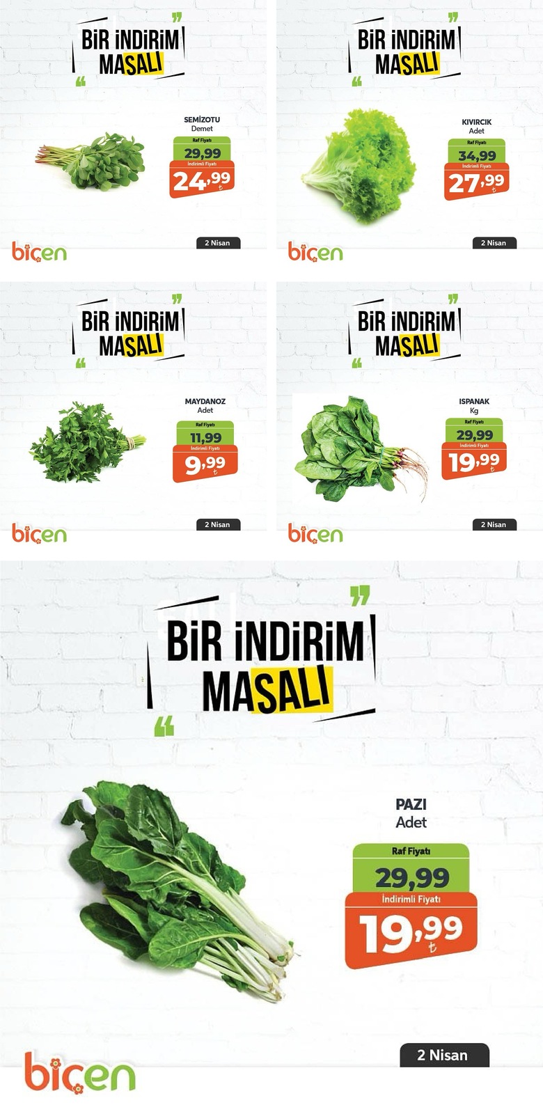 Biçen Market 2 Nisan 2024 Aktüel Kataloğu - Halk Günü İndirimleri ...