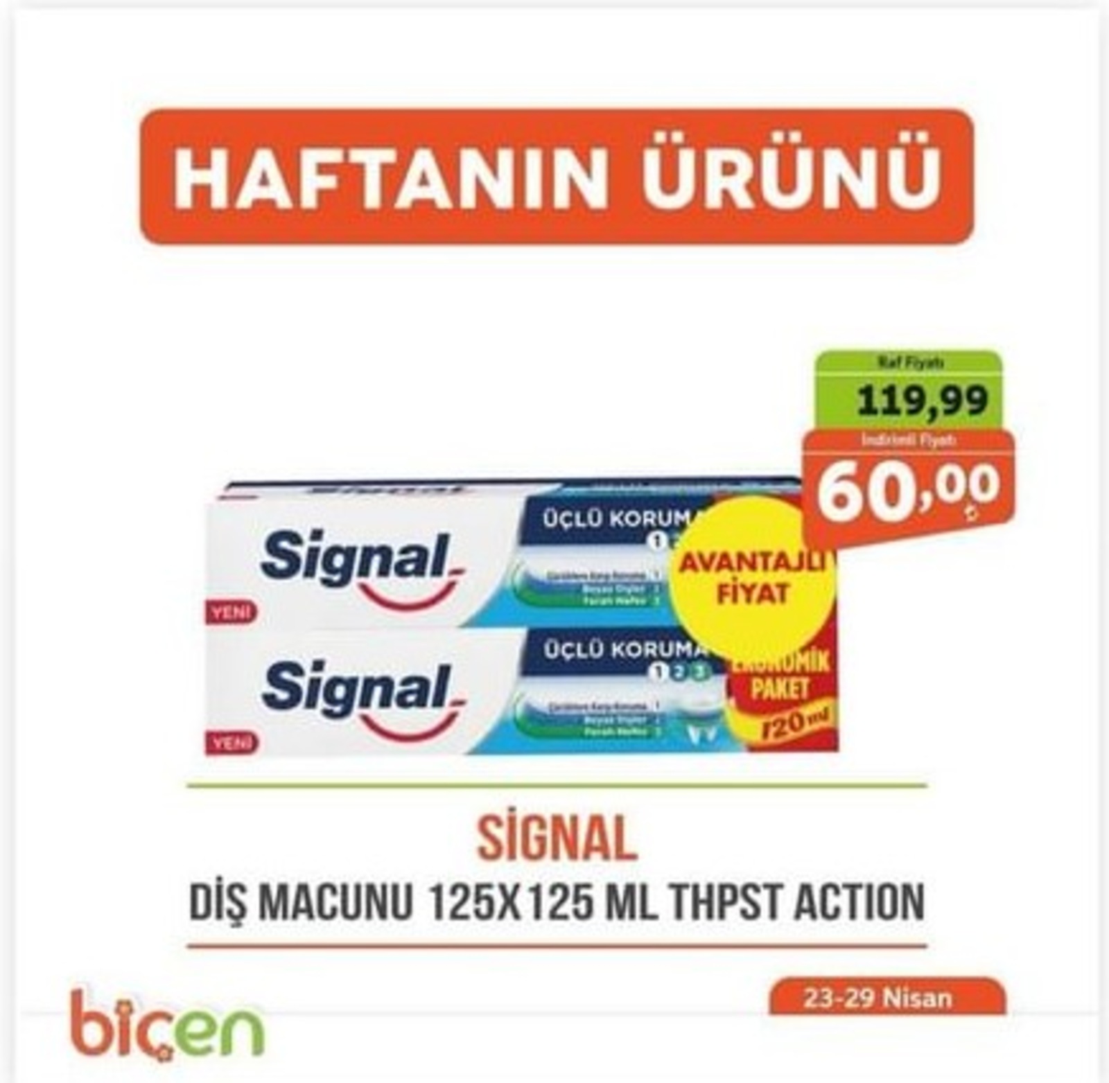 Biçen Market 23 Nisan 2024 Aktüel Kataloğu - Haftanın Ürünü | Akakçe Aktüel