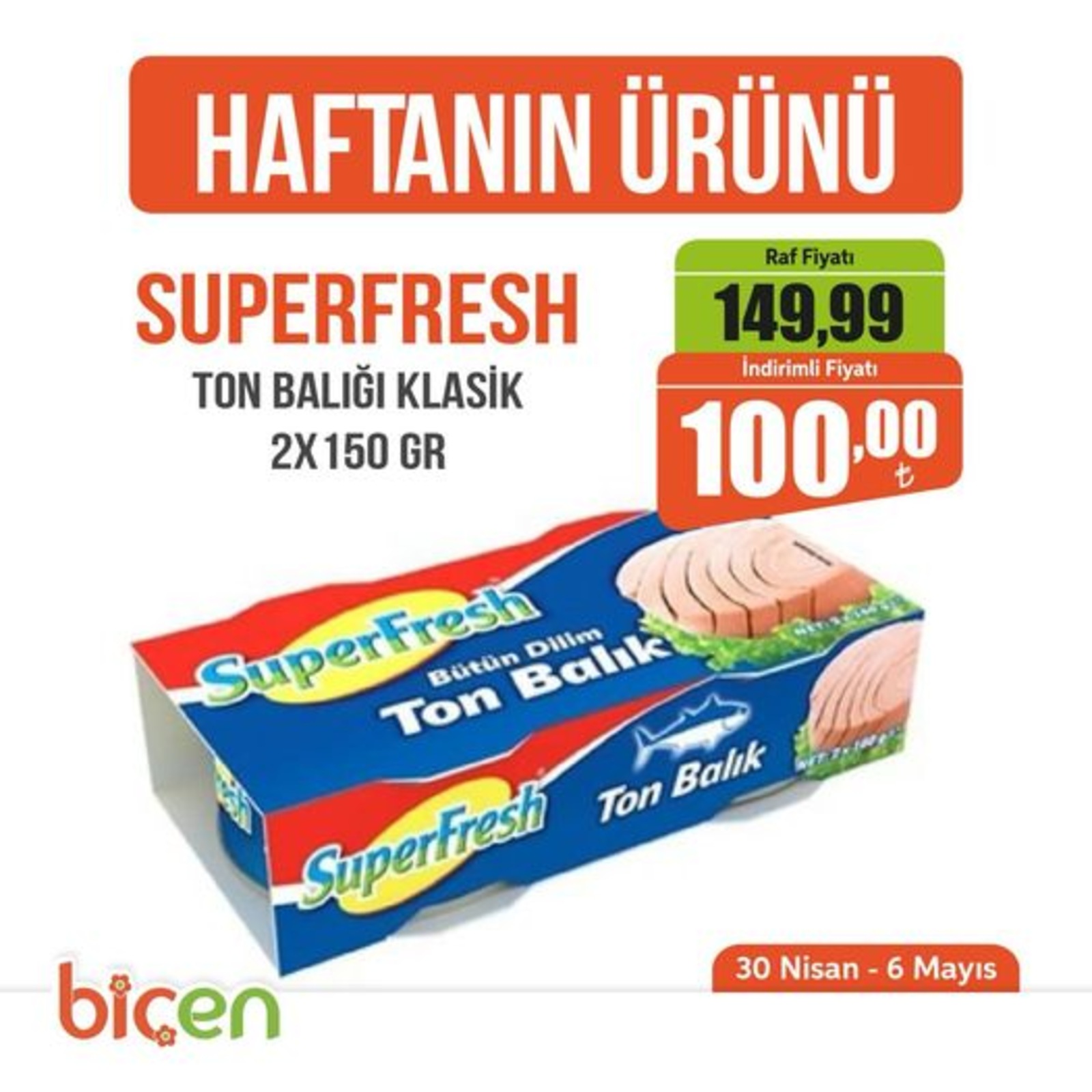 Biçen Market 30 Nisan 2024 Aktüel Kataloğu - Haftanın Ürünü | Akakçe Aktüel