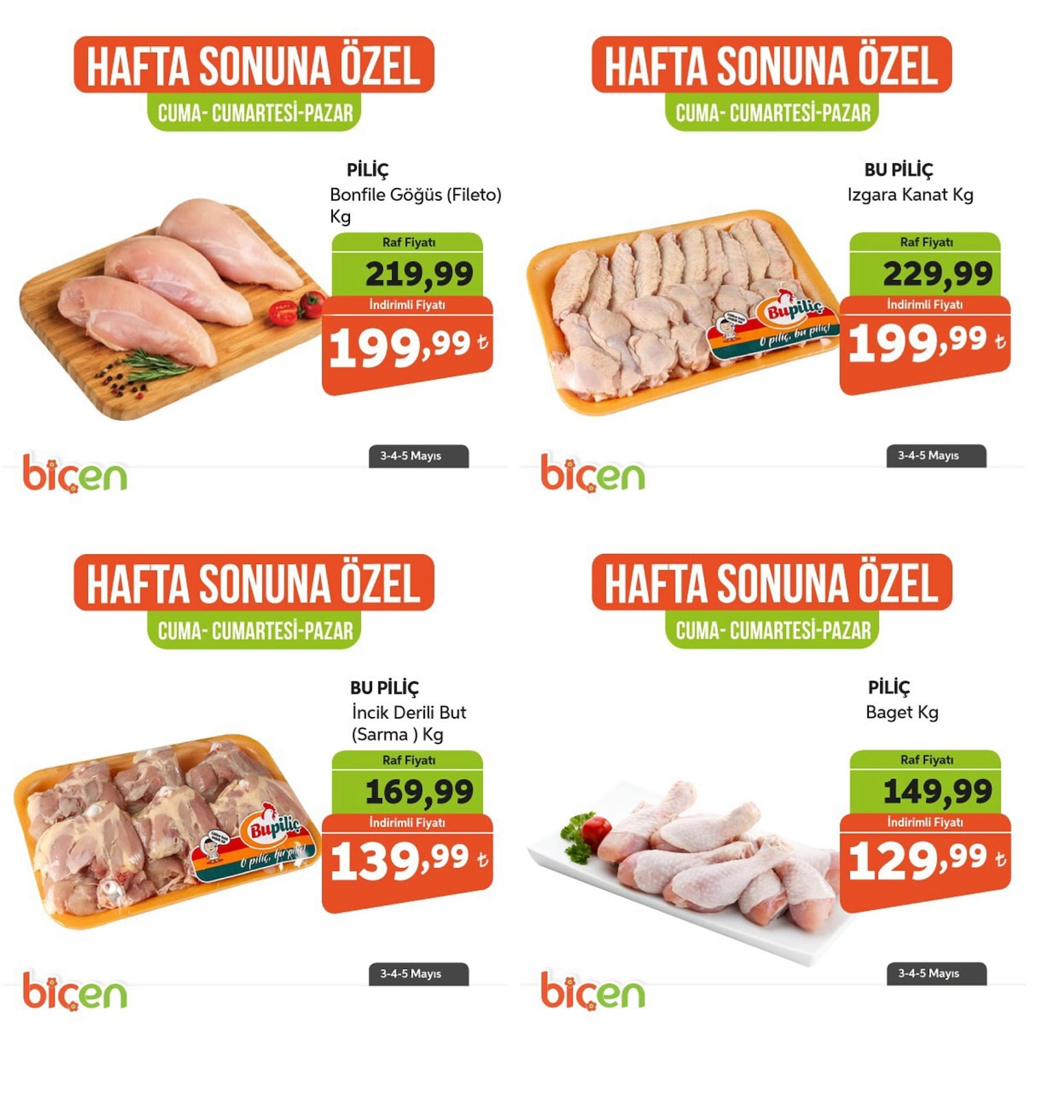 Biçen Market 3 Mayıs 2024 Aktüel Kataloğu - Hafta Sonu İndirim Broşürü ...