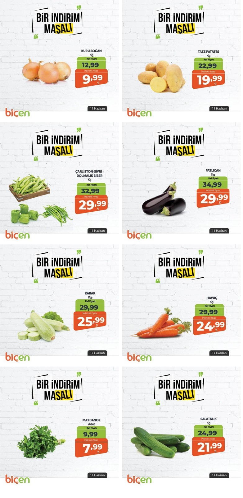 Biçen Market 11 Haziran 2024 Aktüel Kataloğu - Halk Günü İndirimleri ...
