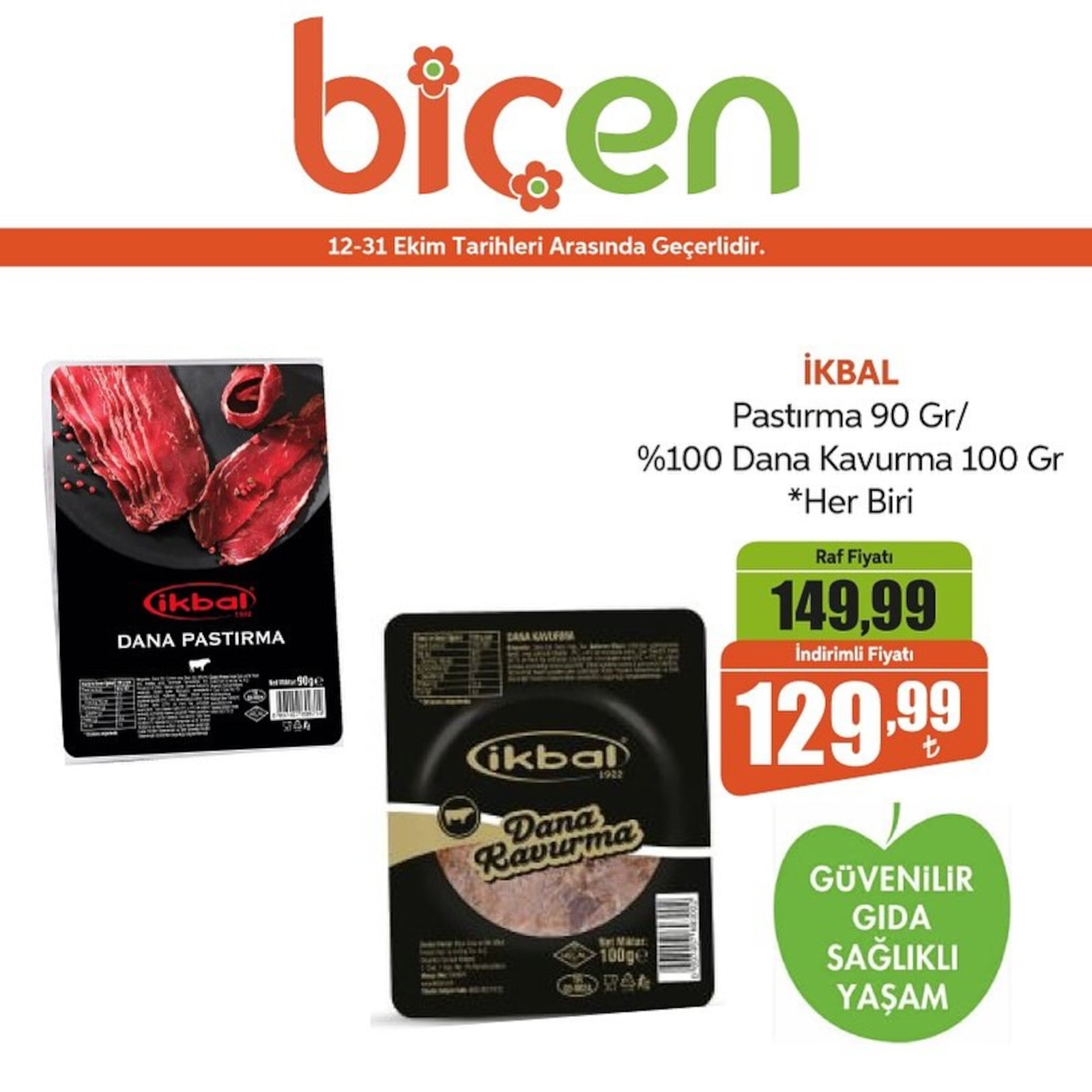 Biçen Market 12 Ekim 2024 Aktüel Kataloğu - İndirim Broşürü | Akakçe Aktüel