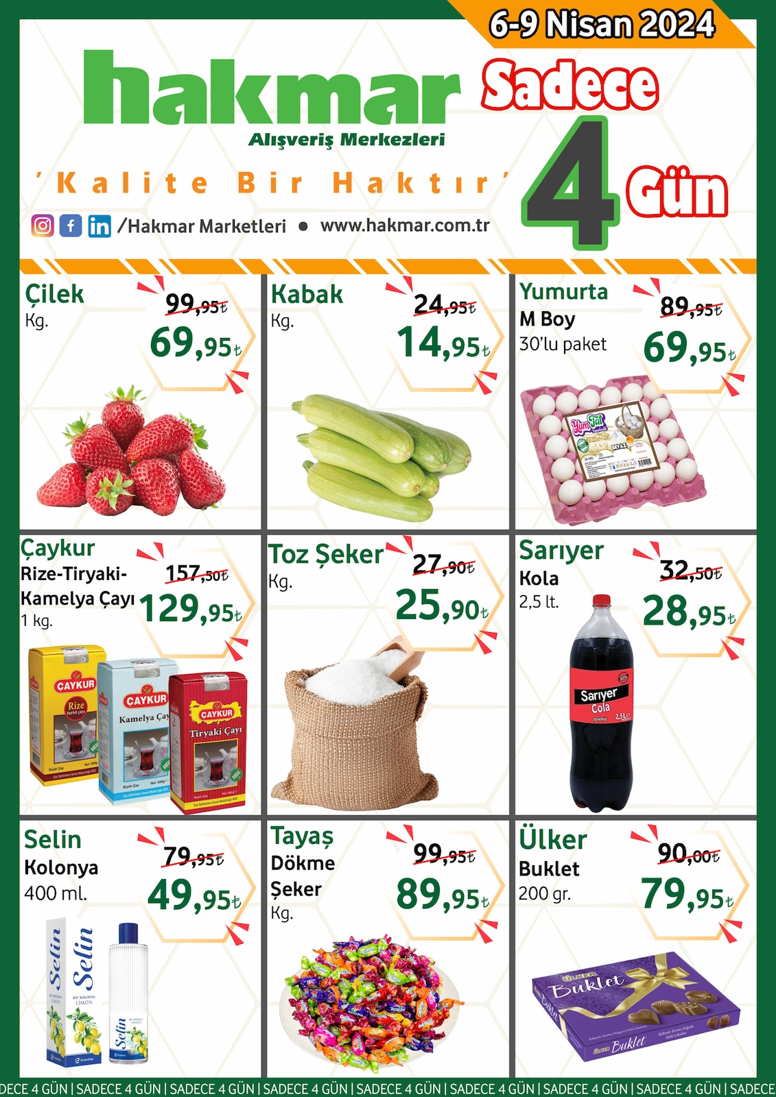 Hakmar 6 Nisan 2024 Aktüel Kataloğu - İndirim Broşürü | Akakçe Aktüel