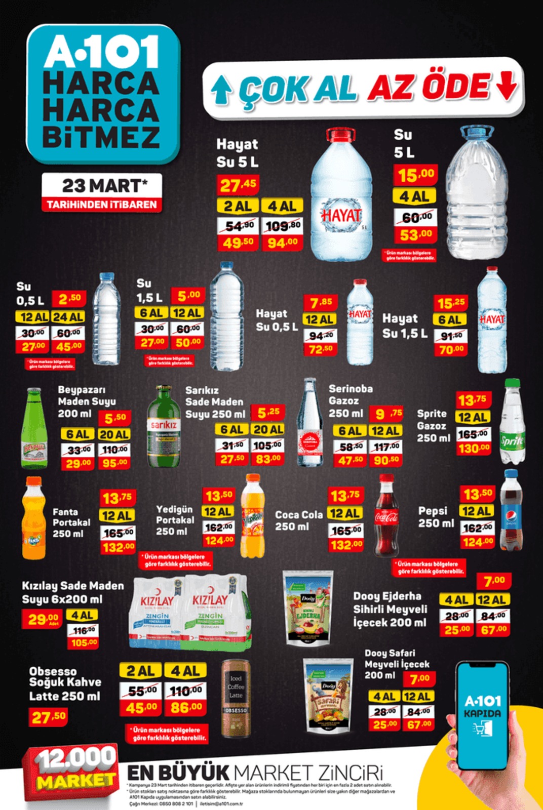 A101 23 Mart 2024 Aktüel Kataloğu - Çok Al Az Öde | Akakçe Aktüel