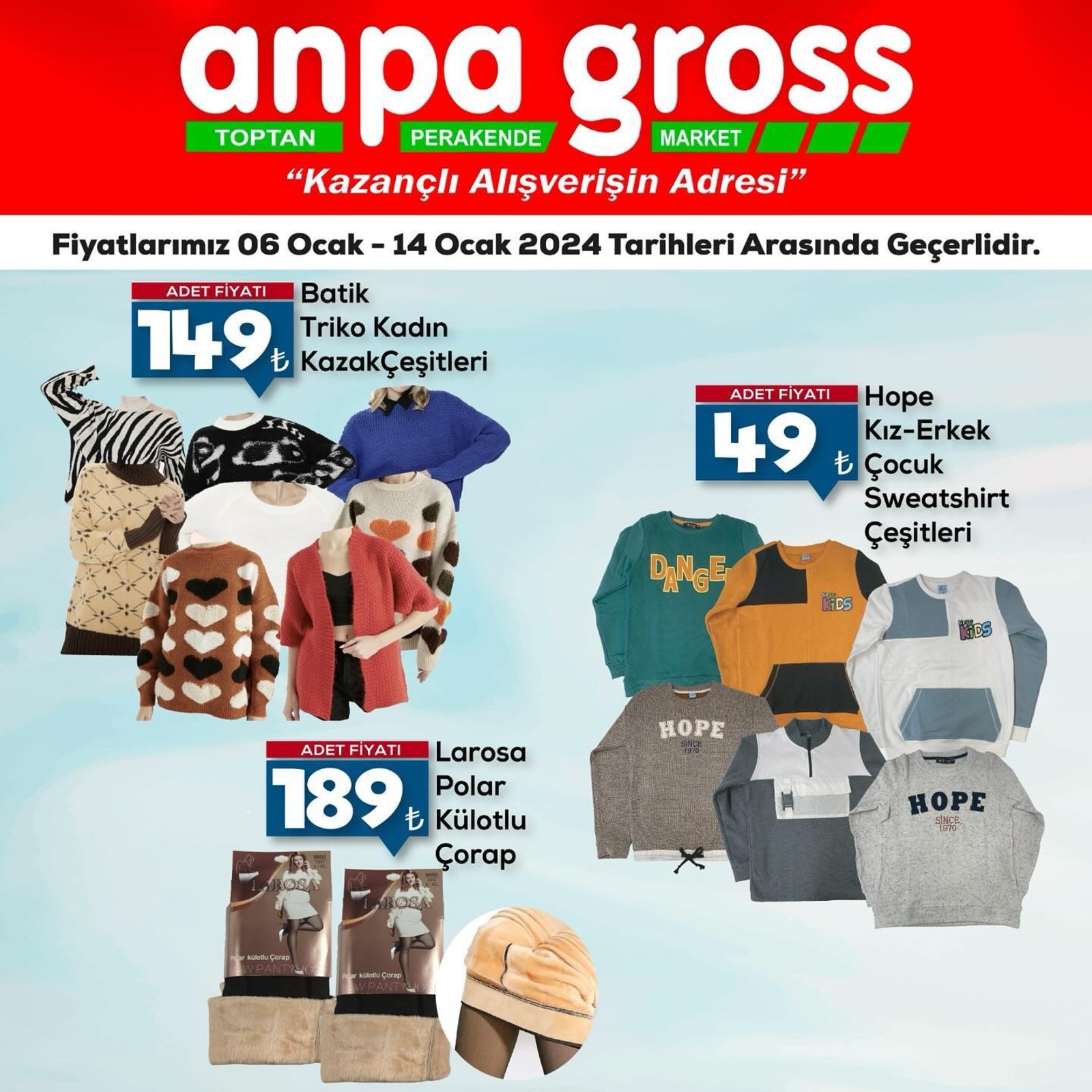 Anpa Gross 6 Ocak 2024 Aktüel Kataloğu - İndirim Broşürü | Akakçe Aktüel