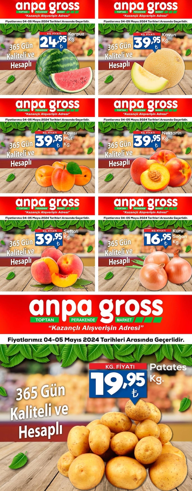 Anpa Gross 4 Mayıs 2024 Aktüel Kataloğu - Manav İndirim Broşürü ...