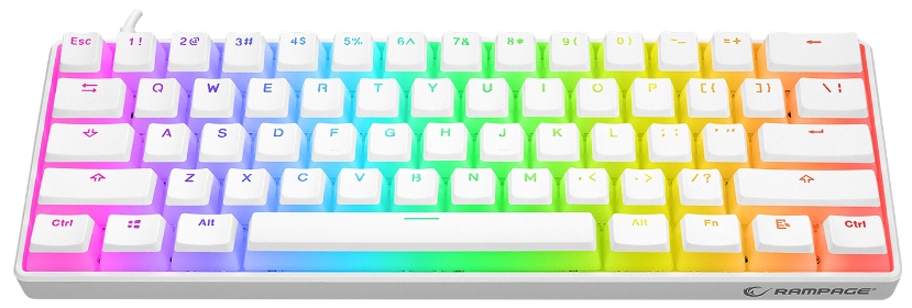 Rampage Parvus KB-R135 RGB TKL Red Switch Kablolu Mekanik Oyuncu ...