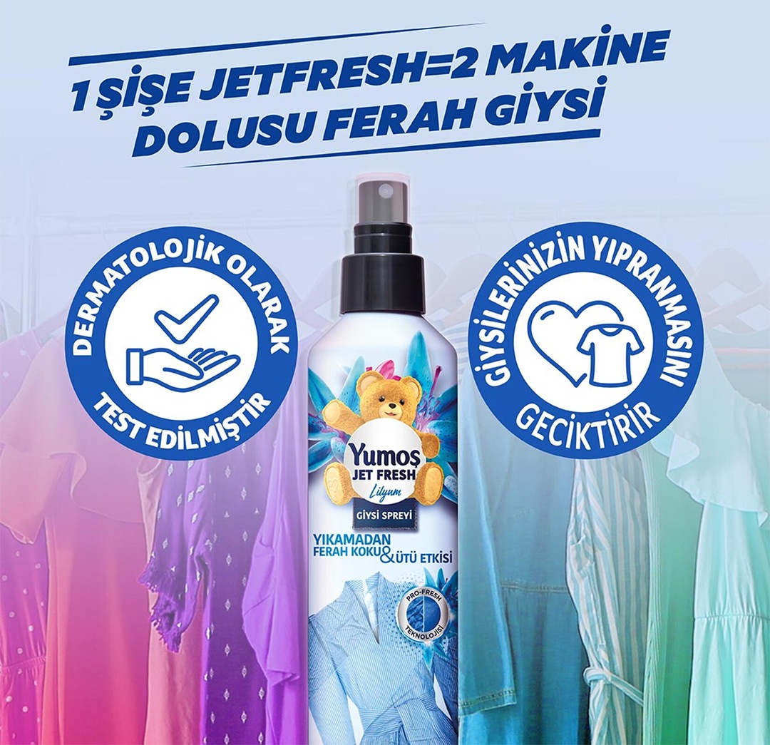Yumoş Jet Fresh Giysi Spreyi 200 ml Fiyatları, Özellikleri ve Yorumları ...