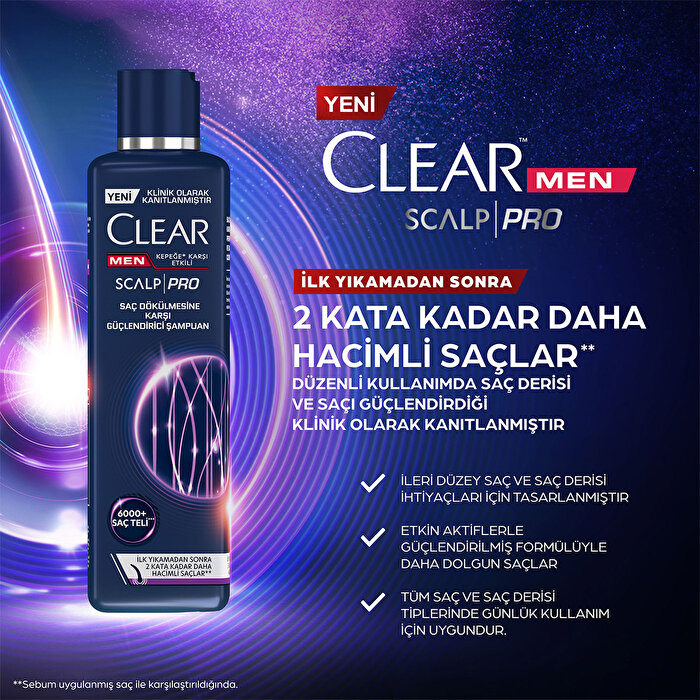 Clear Men Scalp Pro 300 ml Saç Dökülmesine Karşı Şampuan Fiyatları ...