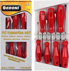 Edoni Tornavida Seti 7'li 4 Düz 3 Yıldız Tornavida Fiyatları ...