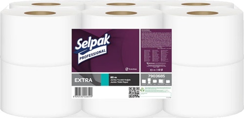 Selpak Professional Extra Jumbo 85 m 12 Rulo Tuvalet Kağıdı Fiyatları ...