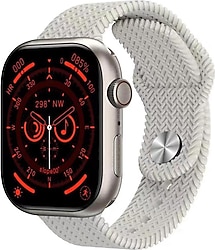 Watch Hw23 Pro Gümüş Çift Kordon Nfc/siri/takip Özellikli Premium ...