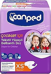 Canped Tekstil Yüzeyli Belbantlı Ekstra Küçük Boy XS 30'lu Çocuk Hasta ...