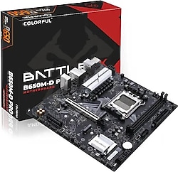 Colorful BATTLE-AX B650M-WHITE Wi-Fİ V14 AMD AM5 DDR5 Micro ATX Anakart ...
