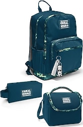 Coral High 23953 Anime Kedi Desenli 3 Bölmeli Çekçekli Okul Sırt ...