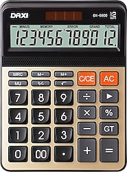 DAXI HESAP MAKİNESİ MASAÜSTÜ 12 HANELİ İŞLEM KONTROLLÜ Fiyatları ...