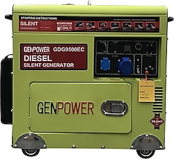 Genpower Gdg 12000 Ec Oto 12 Kva Dizel Ses Izolasyon Kabinli ,otomatik ,transfer Panolu Monofaze ...