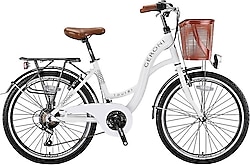 Geroni Sirio Siyah-Kahverengi 21 Vites 24 Jant Kadın Şehir Bisikleti ...