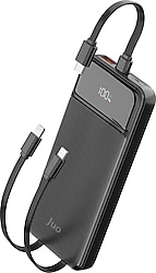 Juo 10000 mAh 22.5 W LED Ekranlı Lightning ve Type-C Kablolu Powerbank ...