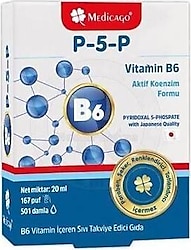 Medicago P5P Vitamin B6 Damla 20 ml Fiyatları, Özellikleri ve Yorumları ...
