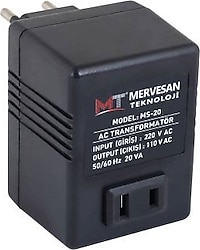 Mervesan MS-12024 24 Volt 5 Amper 5.5mm x 2.5mm Plastik Kasa Adaptör ...