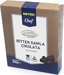 Metro Chef Kırıntı Çikolata Sütlü 1KG Pastacılık Pasta Tatlı Mutfak Şef ...