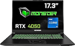 Monster Abra A7 V16.1.2 i7-13700HX 32 GB 1 TB SSD RTX4050 17.3" FreeDos ...