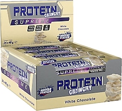 Muscle Station Supreme Crunchy Beyaz Çikolata 40 gr 24'lü Protein Bar ...
