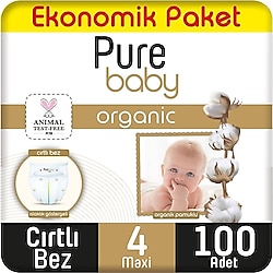 Pure Baby Organik Pamuklu 3 Numara Midi 112'li Bebek Bezi Fiyatları ...