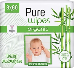 Pure Baby Organik Bambu Özlü 60 Yaprak Islak Mendil Fiyatları ...