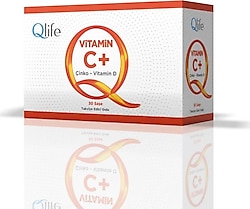 Qlife Multivitamin Mineral 30 Kapsül + Qlife Multivitamin Mineral Ahududu Aromalı 30 Saşe ...