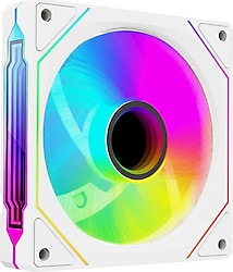 Rampage 7C-120B 120x120x25MM Double Ring Aynalı Argb Beyaz 3 Lü Set ...