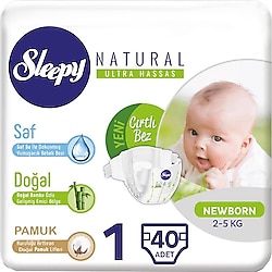 Sleepy Natural 1 Numara Yenidoğan 256'lı Bebek Bezi Fiyatları ...