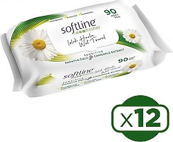 Softline Fresher Sensitive Aloe Vera Özlü 90 Yaprak Islak Mendil ...
