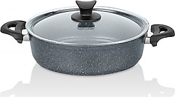 Taç Master Cook Uzay Grisi 30 cm Granit Basık Tencere Fiyatları ...