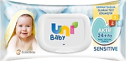 Uni Baby Aktif Sensitive 90 Yaprak 24'lü Paket Islak Mendil Fiyatları ...