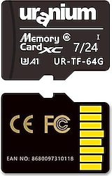 URANIUM 128 Gb Ur-tf-128g Mıcro Sd Card U3 7/24 Surveıllance 100/50mbs ...