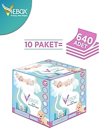 Vebox Pure Water Yenidoğan 64 Yaprak 16'lı Paket Islak Bebek Bakım ...