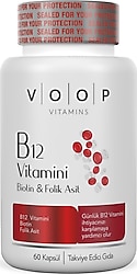 VOOP B12 Biotin ve Foik Asit 60 Kapsül Fiyatları, Özellikleri ve ...