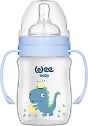 Wee Baby Klasik Plus Geniş Ağızlı Kulplu PP Biberon 250 ml Mavi ...