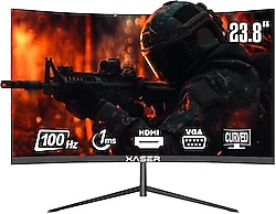 Xaser XR-C2380FHD 23.8" 1 ms Full HD Curved 100 Hz Oyuncu Monitörü ...