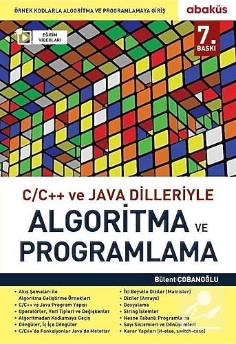 C C++ ve Java Dilleriyle Algoritma ve Programlama - Bülent Çobanoğlu ...