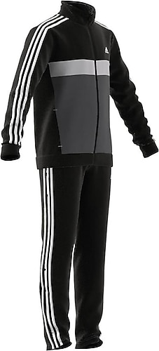 Adidas Essentials Tiberio 3-Stripes HR6406 Siyah Çocuk Eşofman Takımı ...