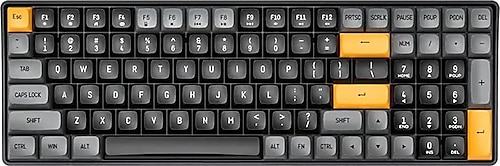 Aigo A100 Siyah Yellow Switch Kablosuz Mekanik Oyuncu Klavyesi Siyah ...