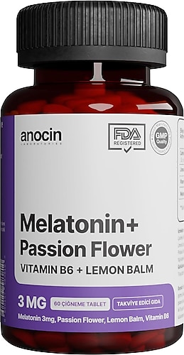 Anocin Melatonin Passion Flower 60 Tablet Fiyatları, Özellikleri ve ...