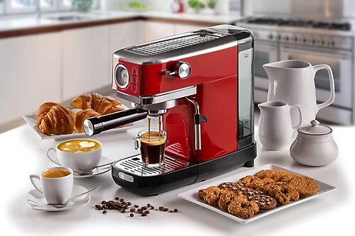 Ariete Moderna 1381 Slim Kırmızı Manuel Espresso Makinesi Fiyatları ...