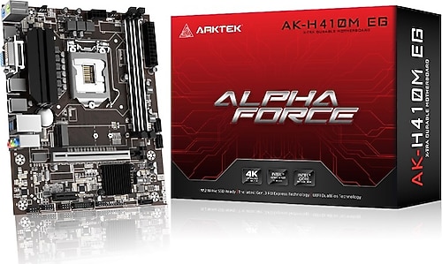 Arktek Alpha Force AK-H410M EG Intel LGA1200 DDR4 Micro ATX Anakart ...