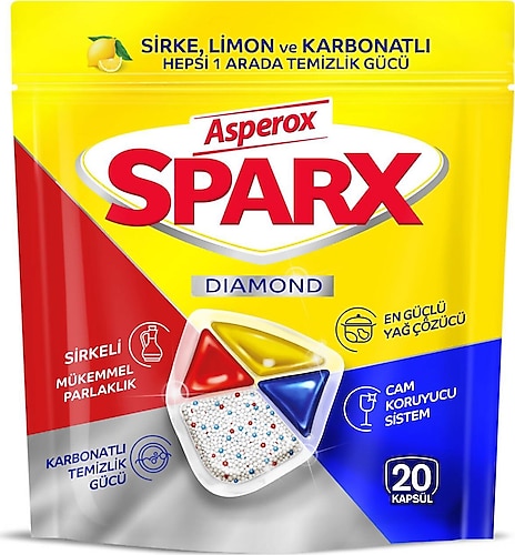 Asperox Sparx Bulaşık Makinesi Tableti 20'li Fiyatları, Özellikleri ve ...